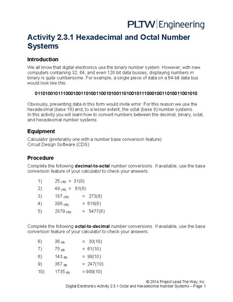 2 3 1 a hexadecimal octal number systems activity 2 3 hexadecimal and
