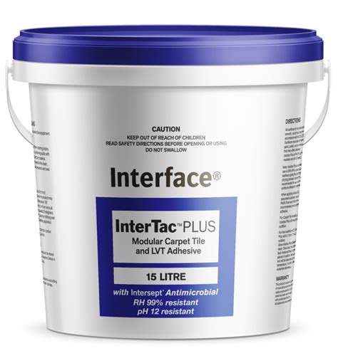 Interface Intertac Plus Modular Carpet Tile And Lvt Adhesive