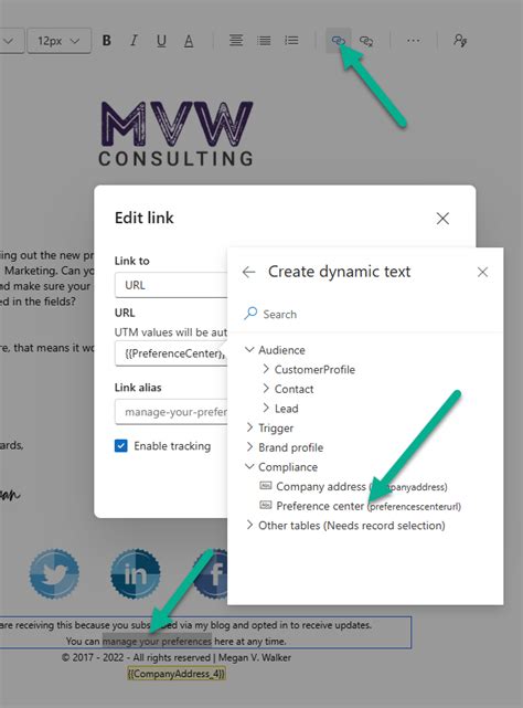 Customising Your Compliance Profile Preference Centres