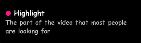 Highlight Segment Rrevancedextended