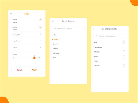Filter Ui Designs Themes Templates And Downloadable Graphic Elements