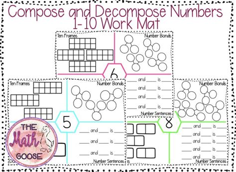 Compose Decompose To Work Mat Number Sense K I Number Sense