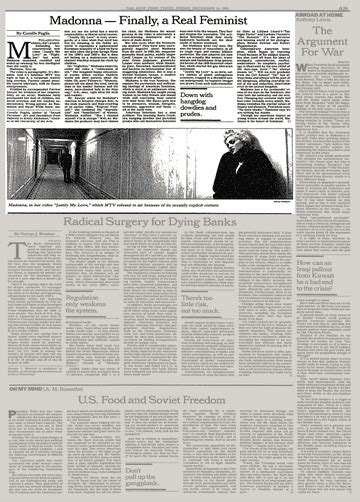 Opinion Madonna Finally A Real Feminist The New York Times