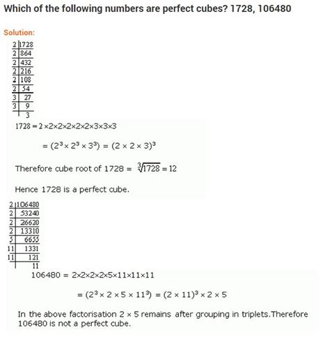 Cubes And Cube Roots NCERT Extra Questions For Class Maths Class Math Studying Math