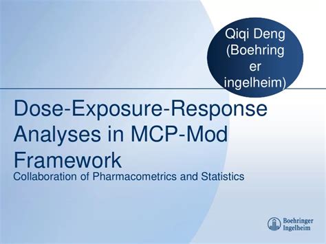 Ppt Dose Exposure Response Analyses In Mcp Mod Framework