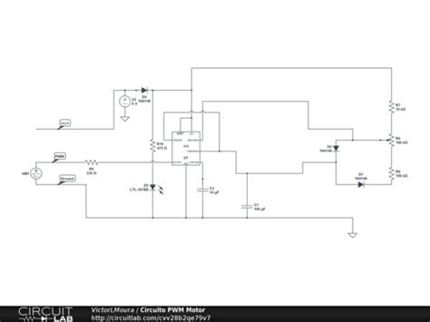 Circuito PWM Motor CircuitLab
