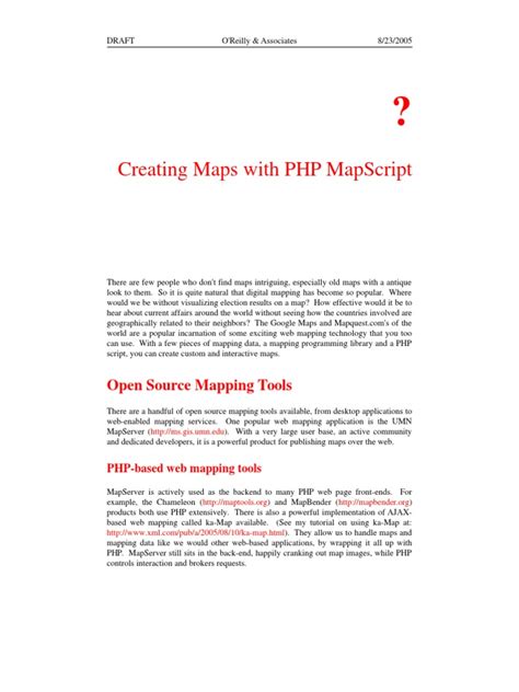 Creating Custom And Interactive Maps Using Php Mapscript A Guide To Generating Maps