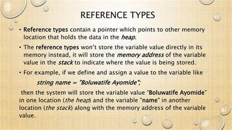 C Value Data Types And Reference Data Types Pptx Programming