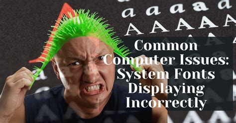 Yourmee Computer Repair On Linkedin Common Computer Issues System Fonts Displaying Incorrectly