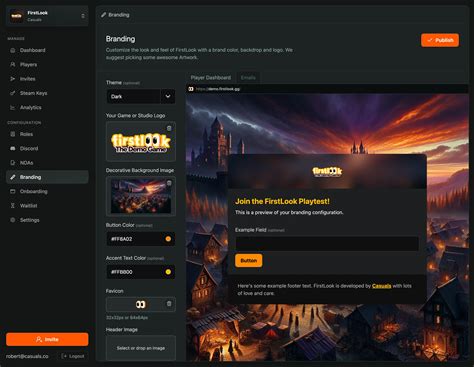 Configure Branding Firstlook Docs