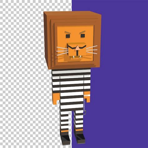 Premium Psd 3d Rendering Singa Ilustration