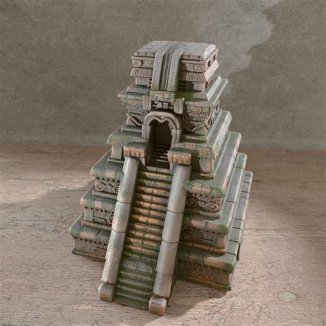 🕍 Mayan Temple・ Stl File For 3d Printing・cults