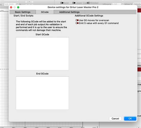 Custom Gcode For Cut Startend Lightburn Software Questions