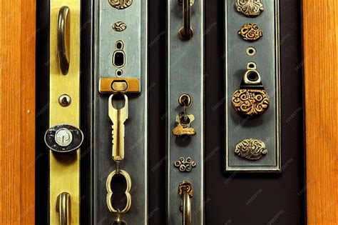 Embellecedores De Puertas De Metal Con Llaves Vintage Y Varios