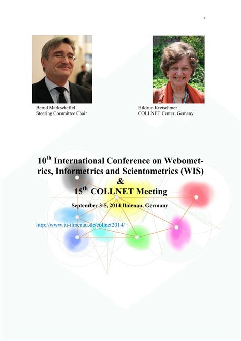 pdf report of the 10th international conference on webometrics