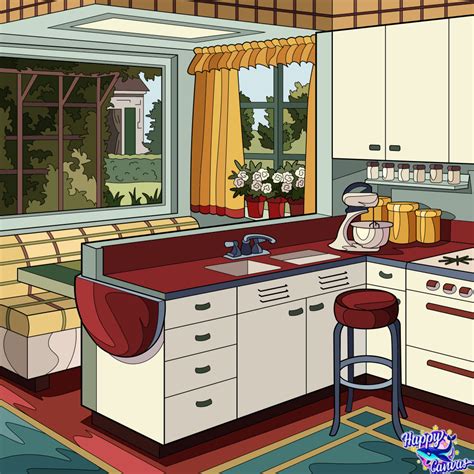 The Simpsons Kitchen Architectural Drawing