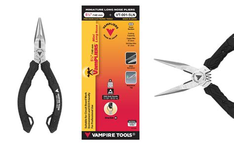Vampliers Vt 001 5ln By Vampire Tools 55 Mini Long Nose Pliers