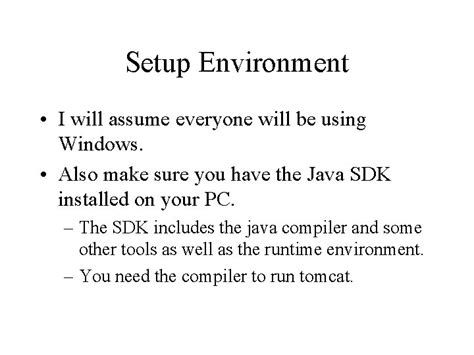 installing and configuring tomcat a quick guide to
