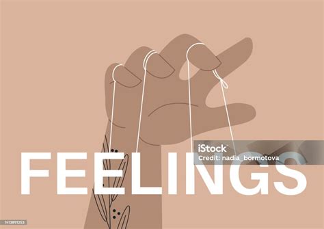 관계에서의 조작 마스터와 마리오네트 개념 손가락에 끈이 붙어있는 문신 한 손 손에 대한 스톡 벡터 아트 및 기타 이미지 손