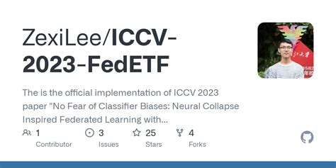 Github Zexileeiccv 2023 Fedetf The Is The Official Implementation