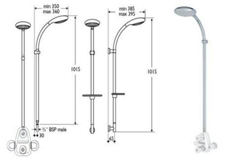 Trevi Moonshadow Fixed Riser Shower Kit For Exposed Valves SparesTrevi Moonshadow Fixed Riser
