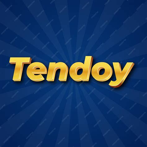 Premium Photo Tendoy Text Effect Gold  Attractive Background Card Photo