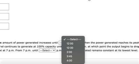 solved solar panel power output the graph of the function f