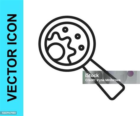 흰색 배경에 격리된 검은색 선 Gmo 아이콘입니다 유전자 변형 된 유기체 약어 Dna 음식 수정 벡터 0명에 대한 스톡 벡터