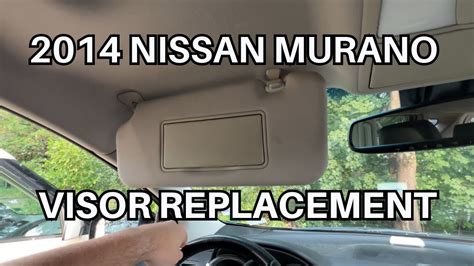 Sun Visor Replacement Nissan Murano At Vonda Tong Blog
