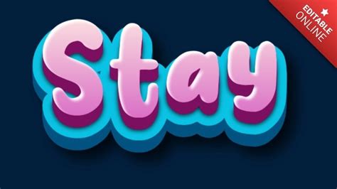 Stay Text Effect Generator