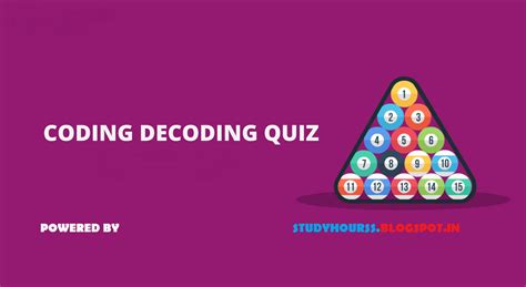 Study Hour Ss Coding And Decoding Quiz