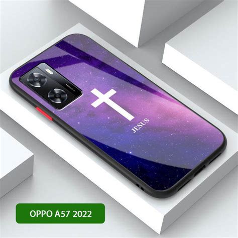 Softcase Glass Kaca Oppo A57 2022 [m273] Hp Oppo A57 2022 Kesing Hp
