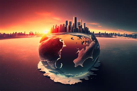 Premium Photo Earth With Deforestation And Global Warming Problems