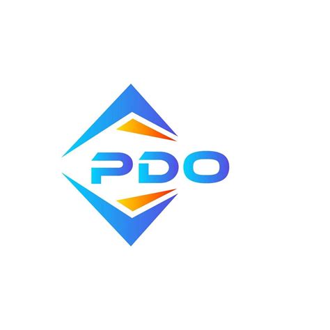 Pdo Abstract Technology Logo Design On White Background Pdo Creative