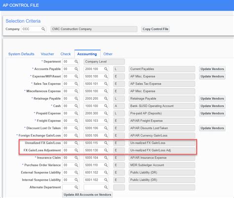 General Ledger Process Unrealized Fx Gainloss