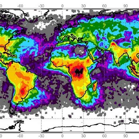 Pdf Estimates Of Lightning Ground Flash Density Using Optical