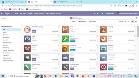 langkah langkah membuat website di localhost dan setting logo website