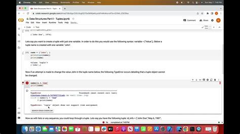 Lecture 5 Data Structures Part Ii Tuples Youtube