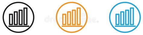 Chart Vector Logo Set Collection For Web App Ui Stock Vector Illustration Of Growth Financial