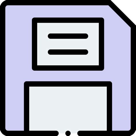 Save Detailed Rounded Lineal Color Icon