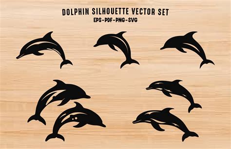 Dolphin Vector Silhouette Clipart Bundle Graphic By Gfx Expert Team