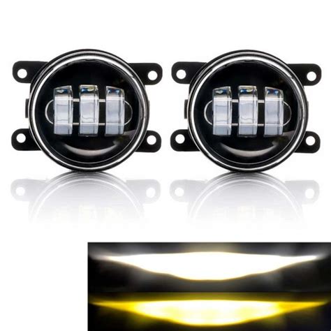 Дополнительные противотуманные LED фары ПТФ на Renault Latitude 3,5" 45 ...