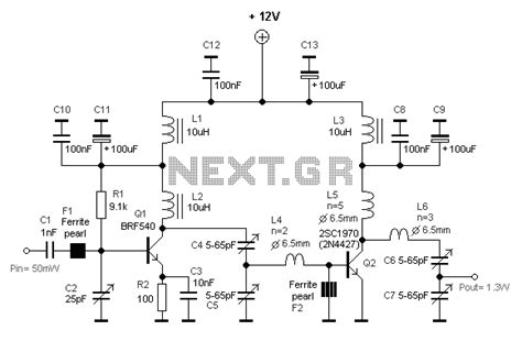 13w Linear Power Amplifier Circuit Next Electronics