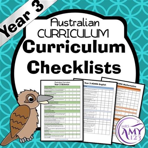 Year 3 Australian Curriculum Checklists Australian Curriculum English Curriculum Curriculum