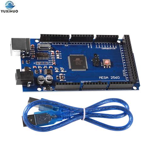 아두이노용 avr 개발 보드 호환 마이크로컨트롤러 카드 및 usb 케이블 mega2560 mega 2560 r3