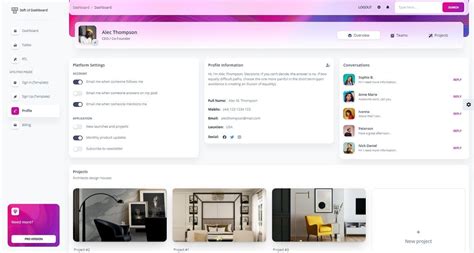 soft ui dashboard free django template