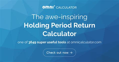 Holding Period Return Calculator