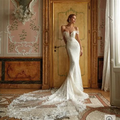 Nicole Milano Dresses Elegant Offshoulder Lace Wedding Dress Poshmark