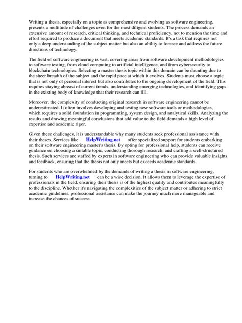 software engineering master thesis ideas pdf
