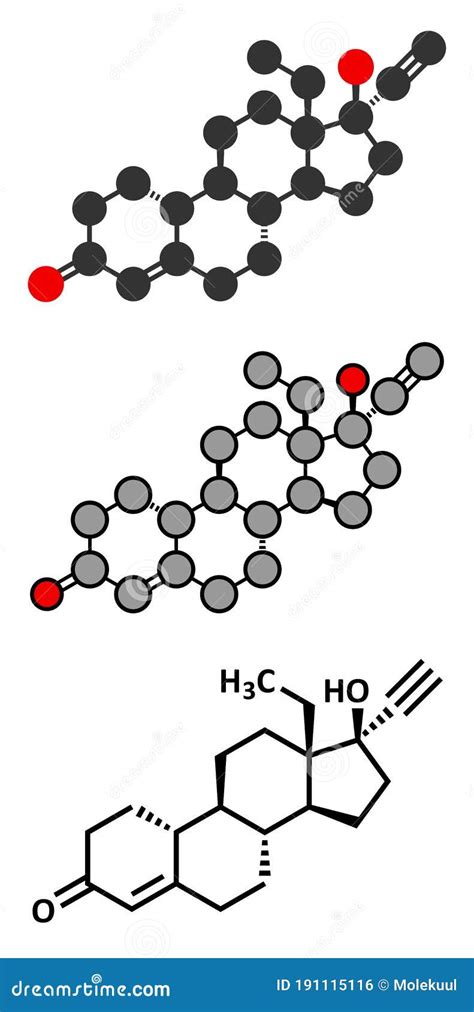 Levonorgestrel Molecule Structure Royalty Free Stock Photo CartoonDealer Com
